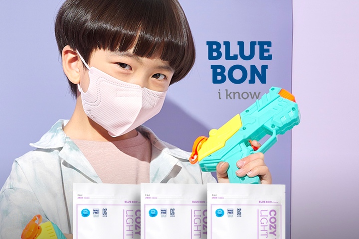 위생용품 블루본 아이노우 여름용 코지업 라이트 새부리형 어린이 주니어 중형 마스크 5매 오늘의집 쇼핑