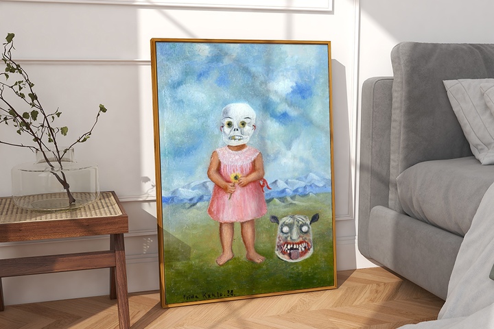 그림·사진 프리다 칼로 명화 인테리어 포스터 액자 28종18죽음의 마스크를 쓴 소녀 오늘의집 쇼핑