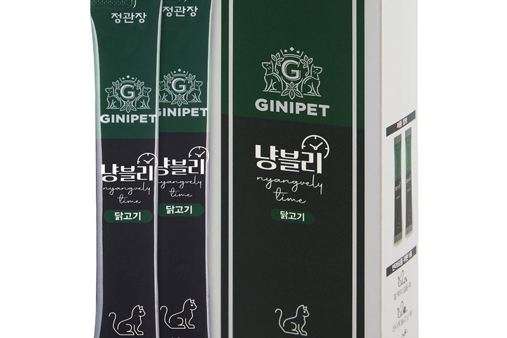 고양이 사료·간식 정관장 더캣 냥블리 고양이간식 츄르 파우치간식 닭고기 14g X 10개입 140g 오늘의집 쇼핑