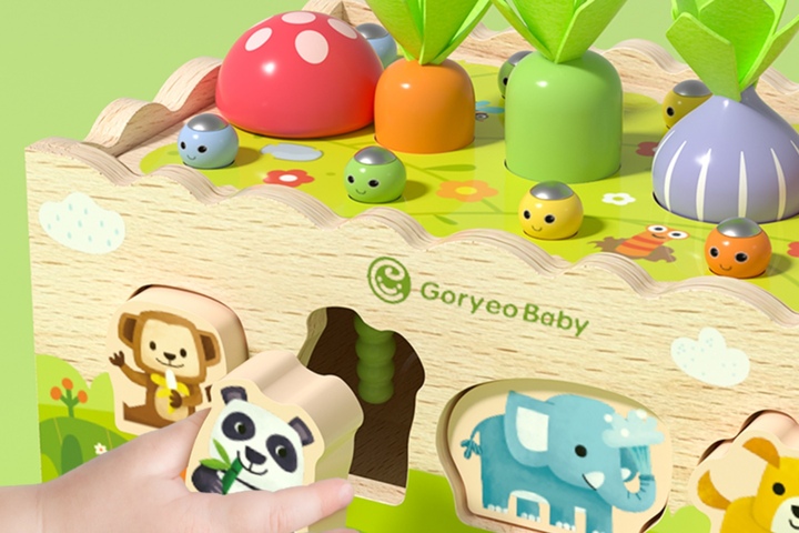 블록·퍼즐 도형 끼우기 농장자동차 소근육 발달 원목 유아 아기 장난감 몬테소리 교구 오늘의집 쇼핑