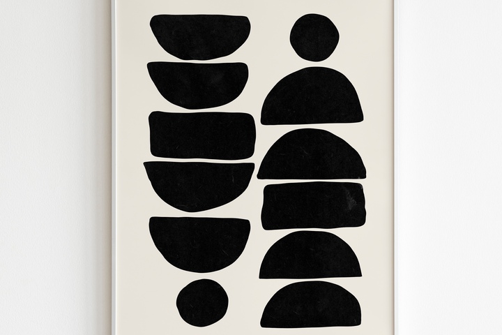 그림·사진 컨템포러리 모던 미드센츄리 오브제 감성 인테리어 포스터 Abstract Shape 오늘의집 쇼핑