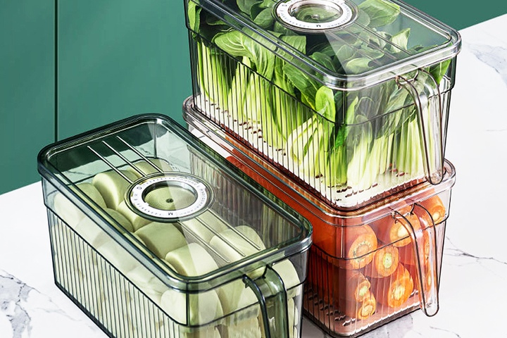 밀폐용기·반찬통 미짱 냉장고 투명 정리함 3l 2개 트레이 수납함 냉장고정리 선반 야채통 계란보관함 오늘의집 쇼핑