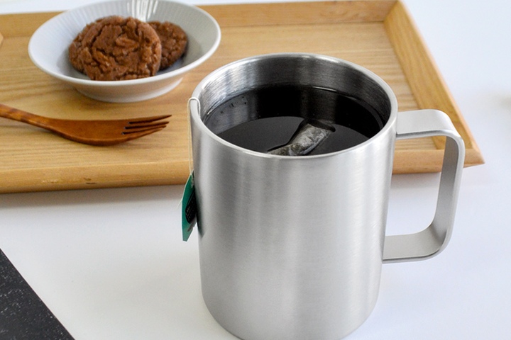 머그컵 스텐 이중 손잡이컵 500ml 오늘의집 쇼핑