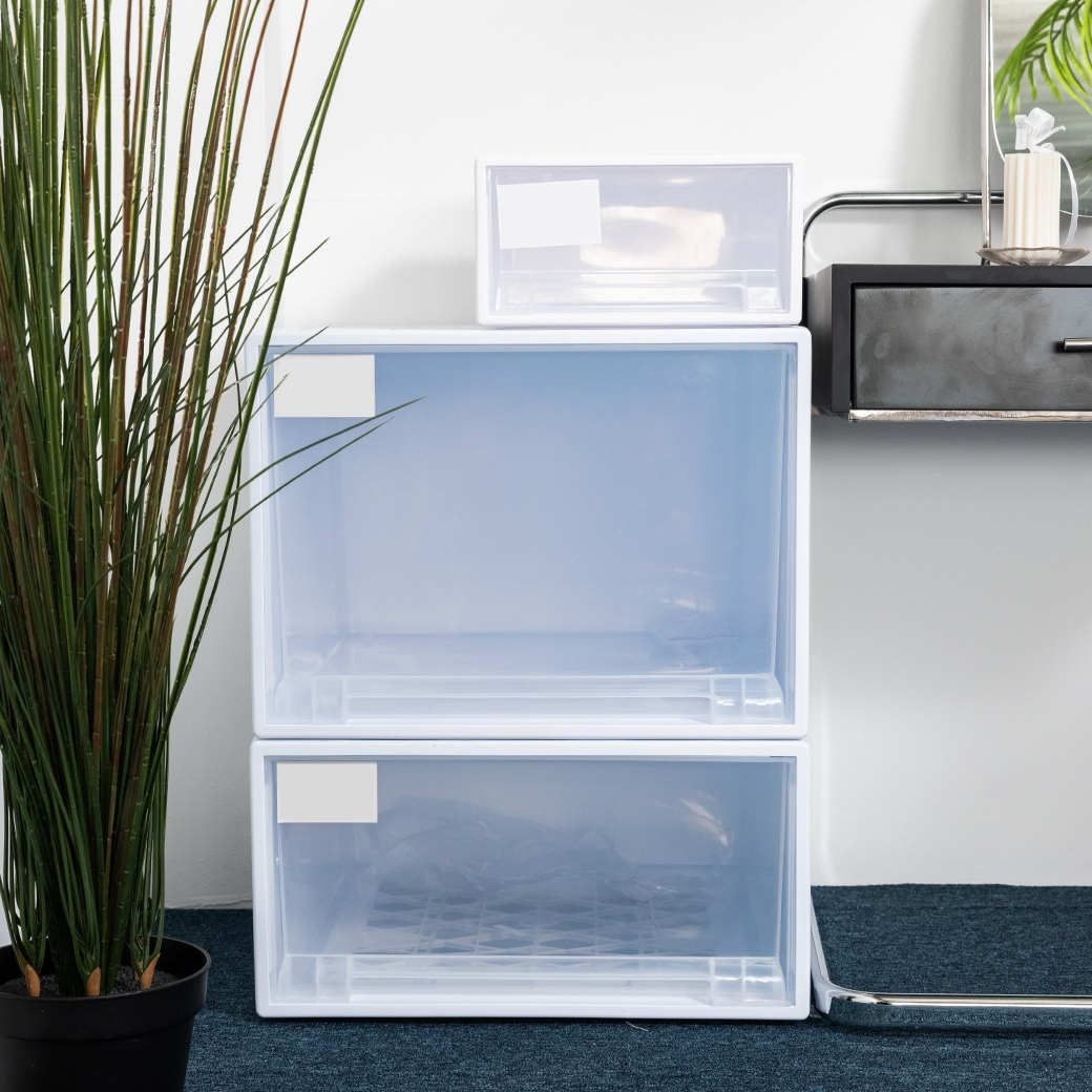 플라스틱리빙박스 리퍼 하우징 리빙박스 플라스틱 책 옷 정리함 투명 수납 보관함 다용도 옷정리 오늘의집 쇼핑