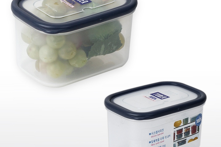 밀폐용기·반찬통 토마 직사각 2호 밀폐용기 냉장고용기 550ml 오늘의집 쇼핑