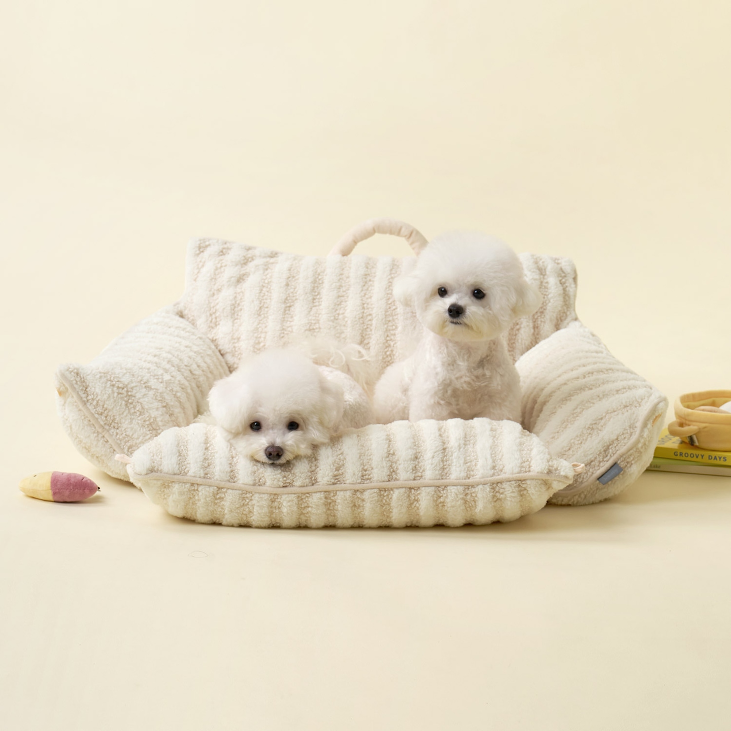 강아지 리빙 강아지 부클라인 오픈 방석 쿠션 2size 2colors 오늘의집 쇼핑