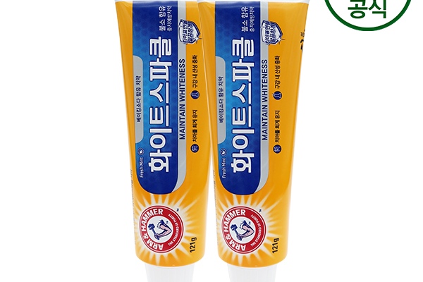 치약 > 암앤해머 치약 화이트스파클 121g 2개 | 오늘의집 쇼핑